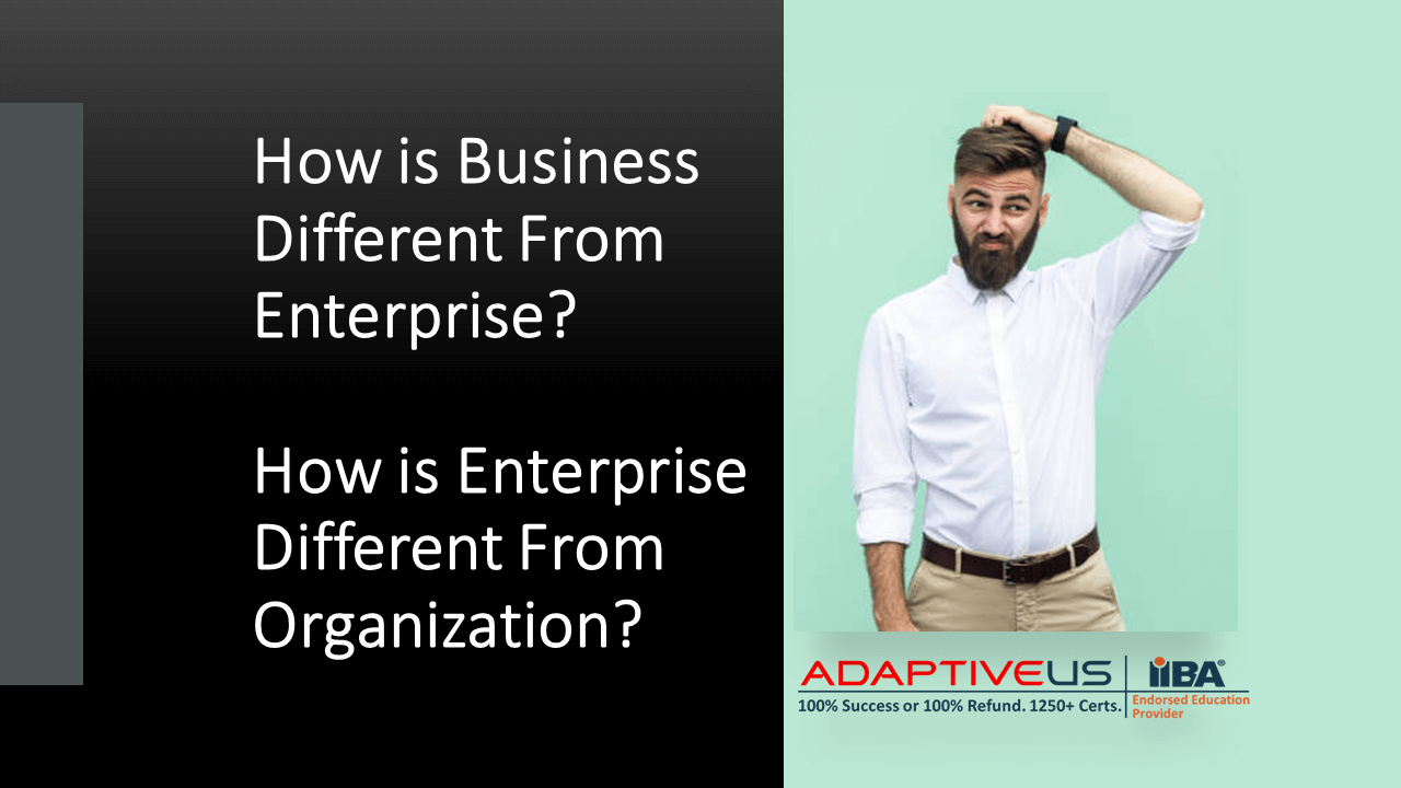 Enterprise vs. Business vs. Organization |BA Vocabulary