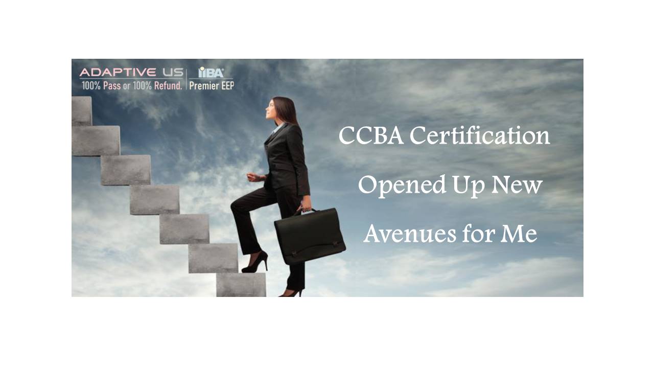 CCBA Certification Propelled My Career to The Next Level